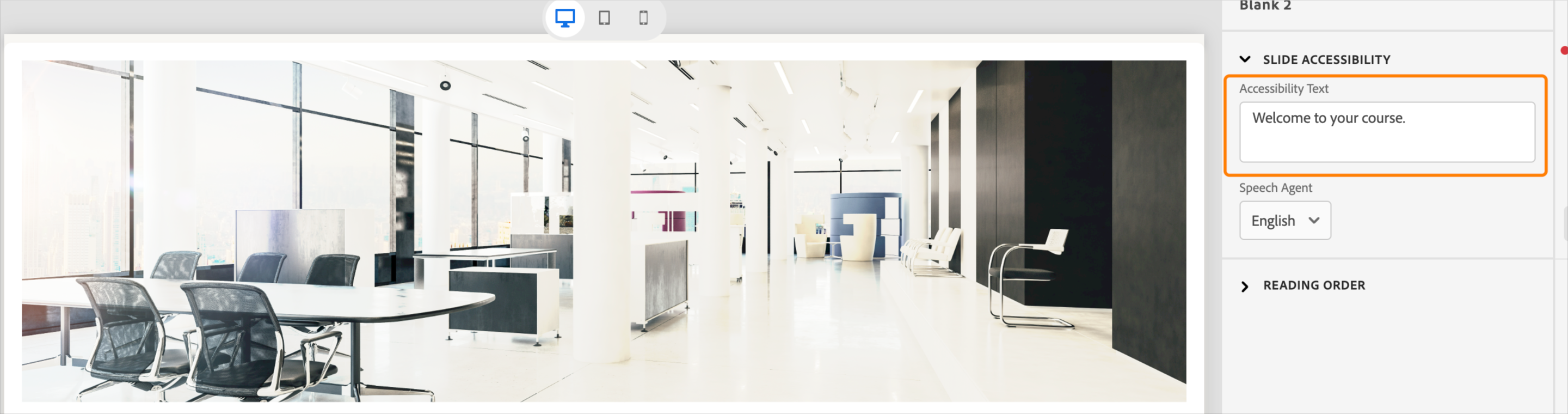 Create accessible eLearning content in Adobe Captivate