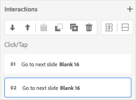 Interactions in Adobe Captivate