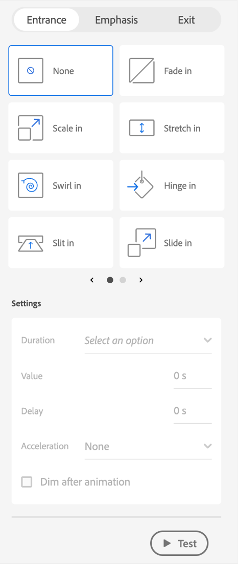 Animations in Adobe Captivate