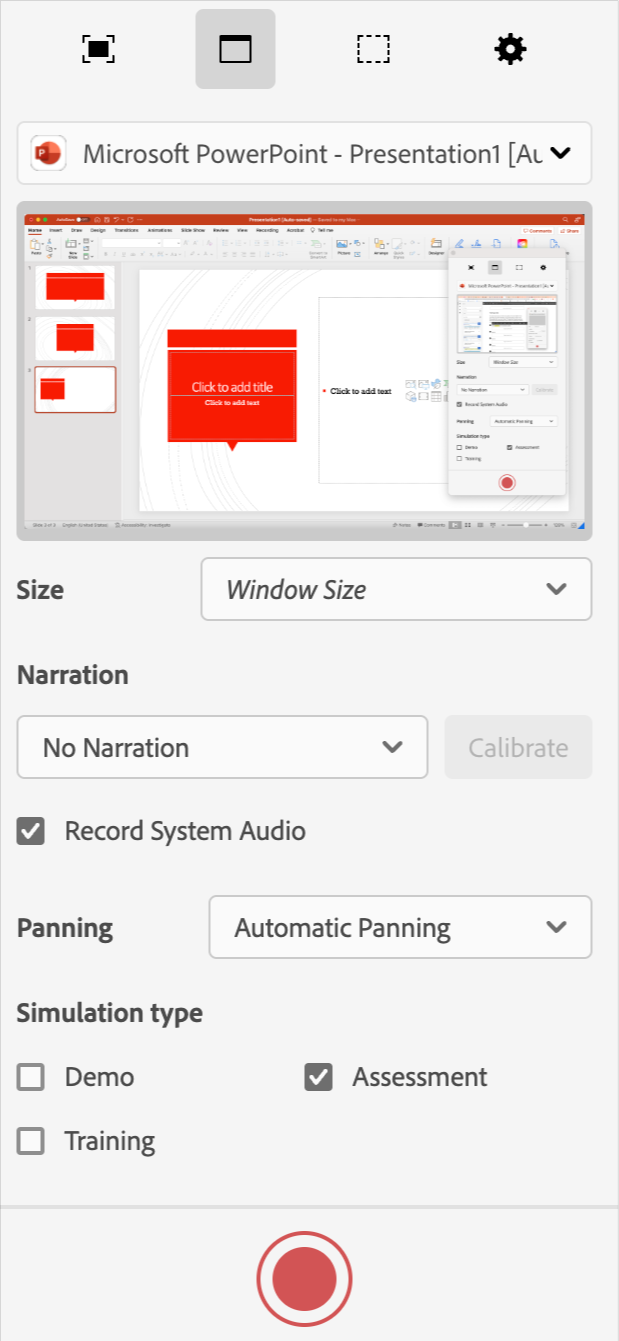 How to record software simulations in Adobe Captivate