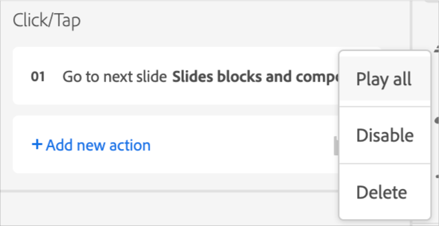 Interactions in Adobe Captivate
