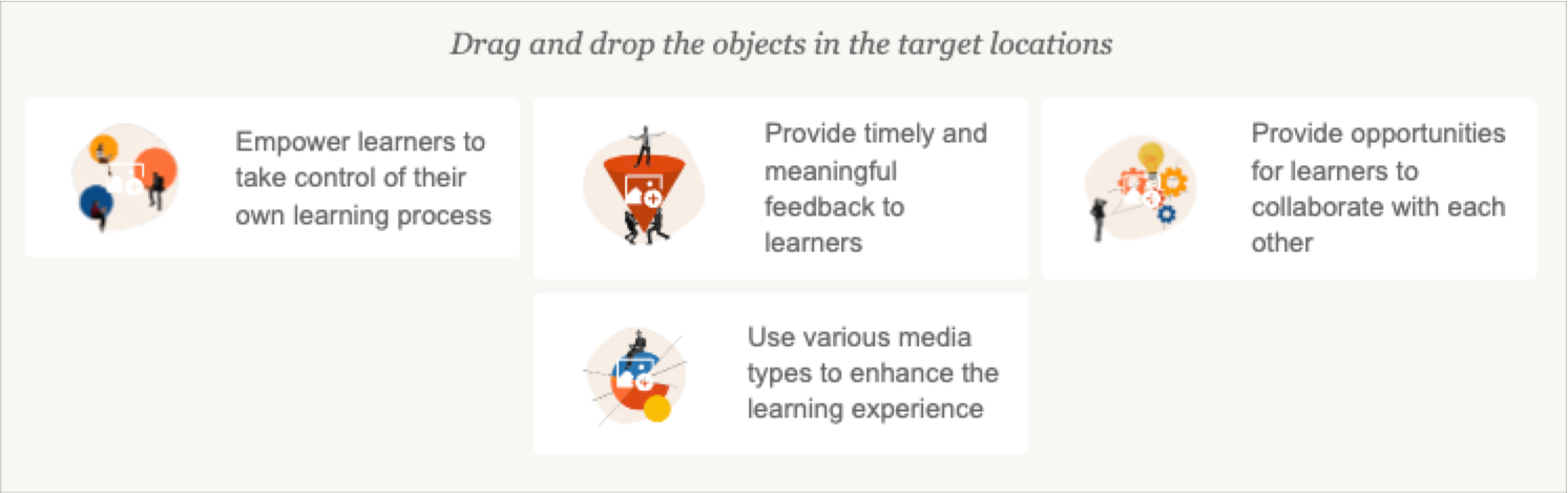 Drag-and-drop interactions in Adobe Captivate