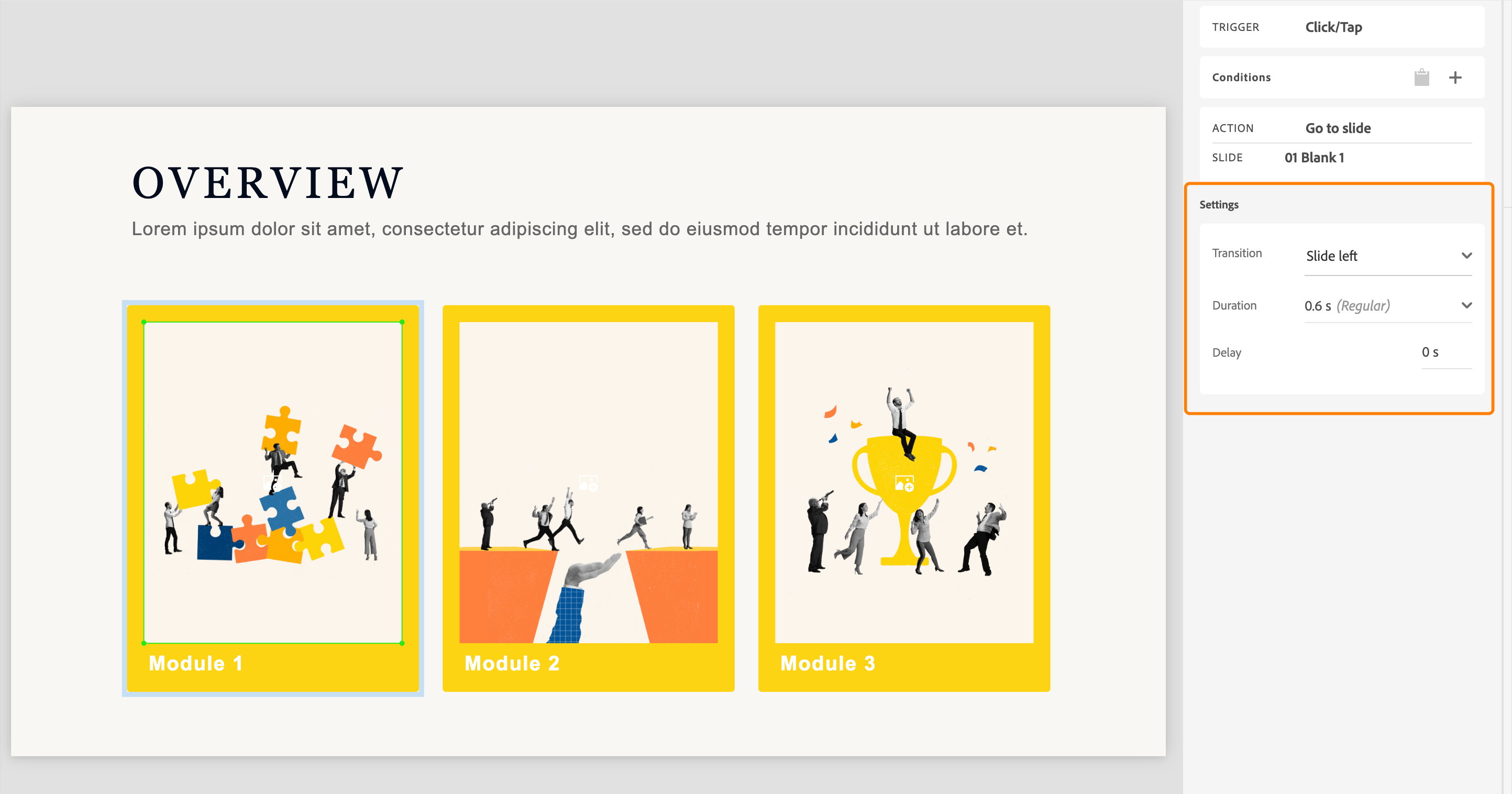 Create an object-level interaction in Adobe Captivate