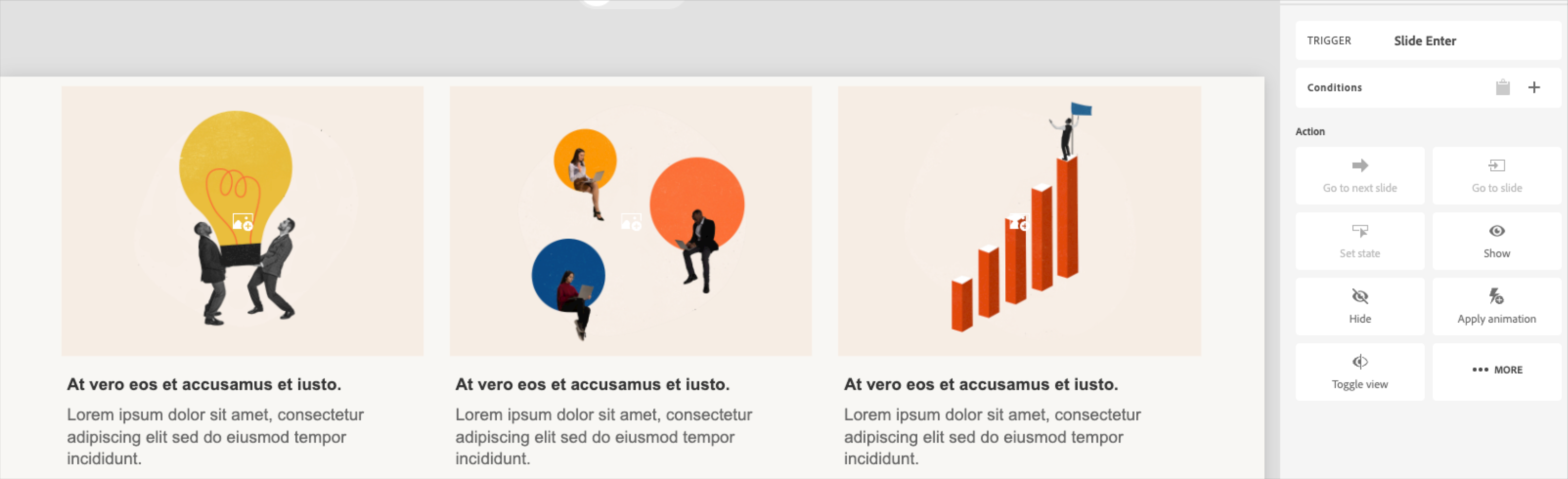 Create a slide-level interaction in Adobe Captivate