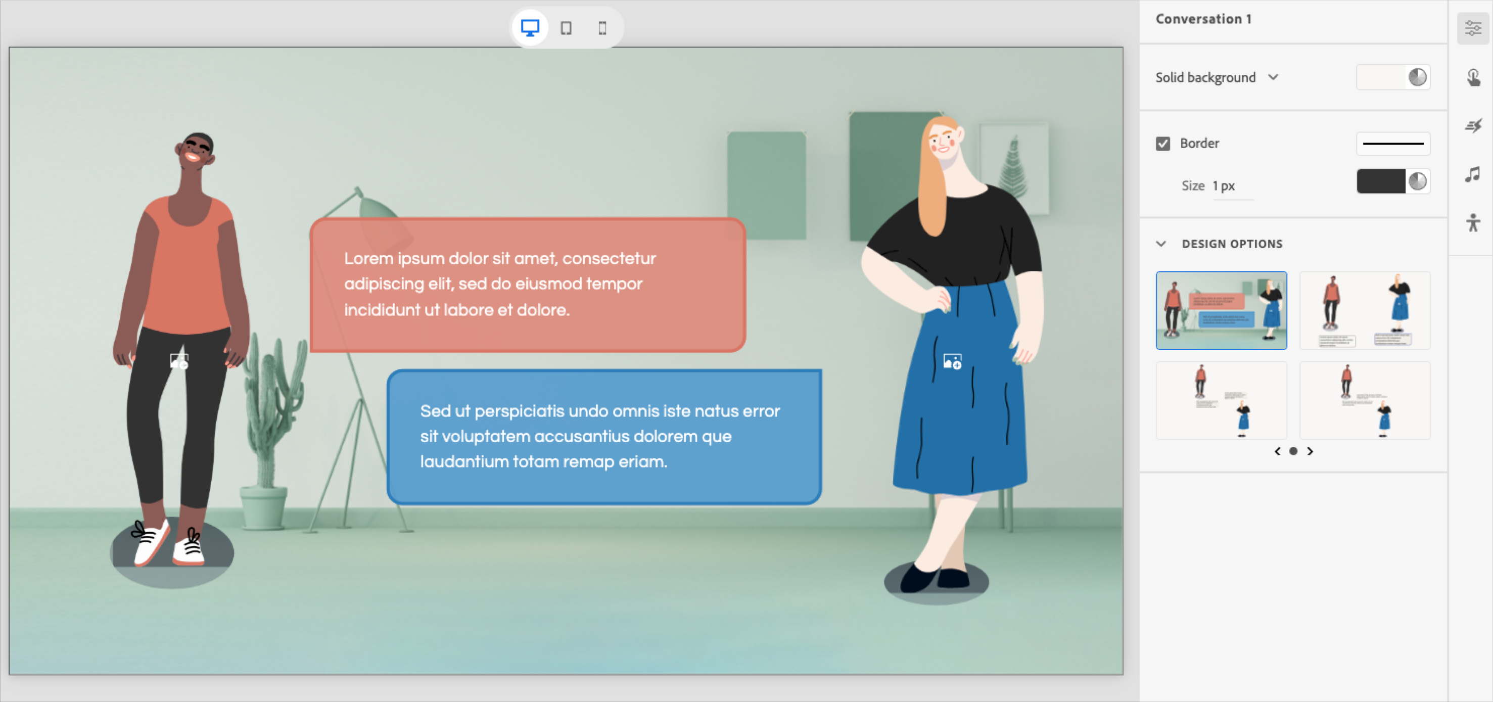 Customizing the visual properties of a project in Adobe Captivate
