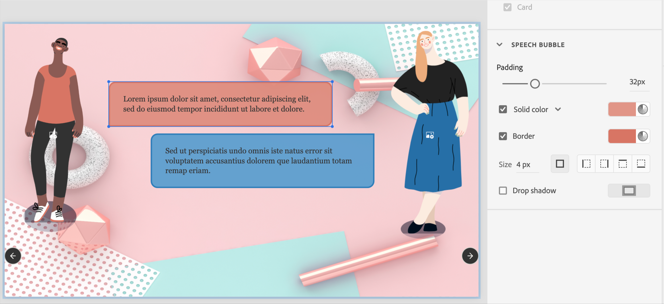 Add a conversation slide to your Adobe Captivate project
