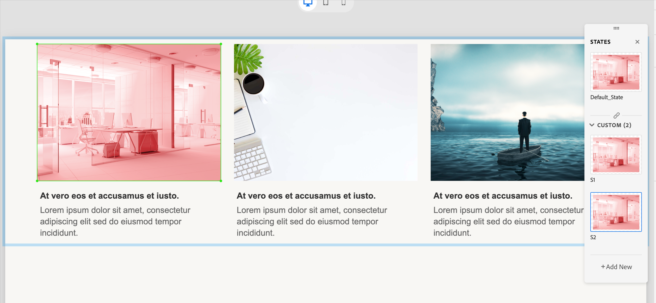 States in Adobe Captivate