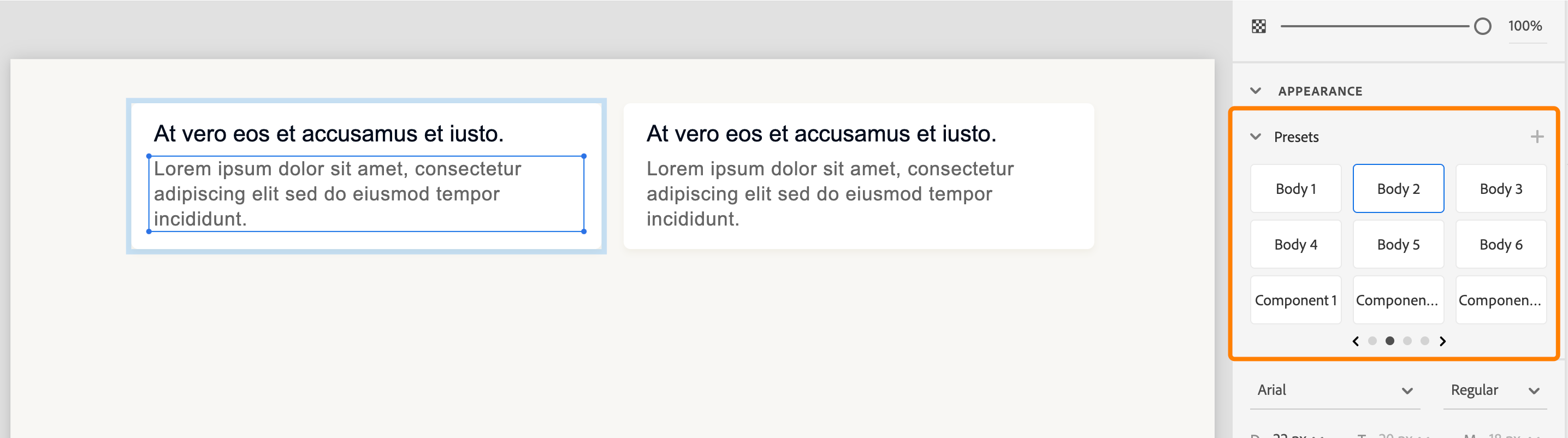 Work with text in Adobe Captivate
