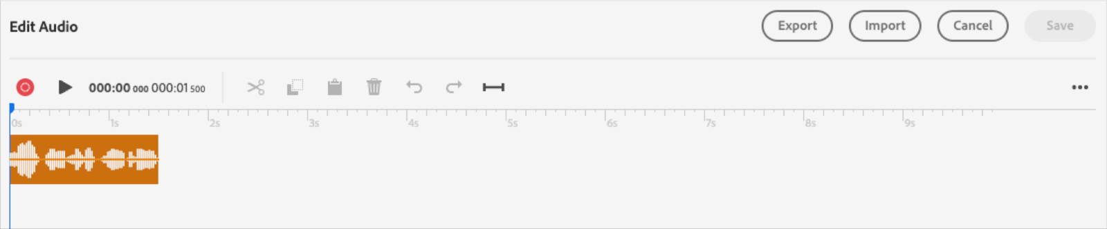 Add and edit audio in Adobe Captivate