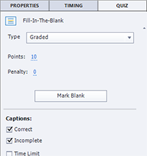 Create an Adobe Captivate quiz