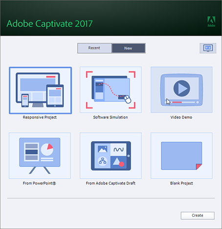 Create an Adobe Captivate responsive project