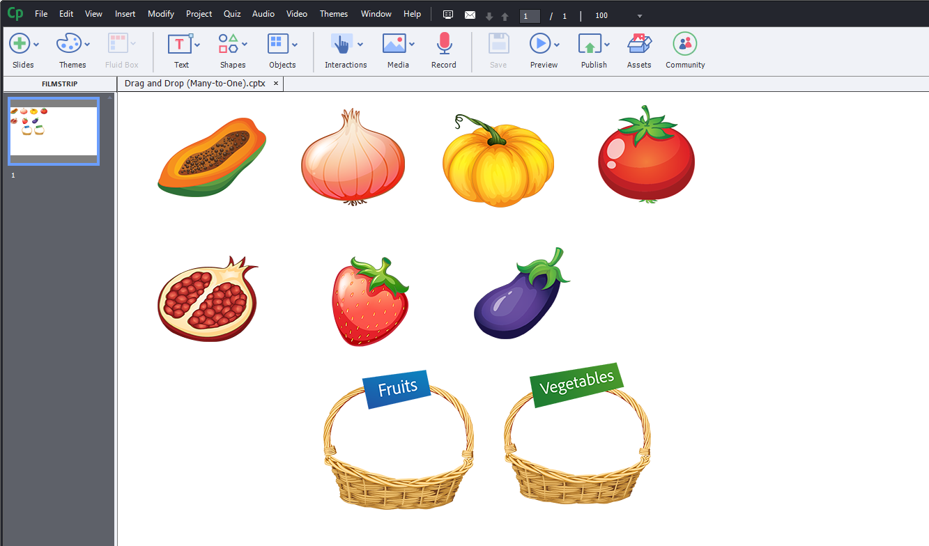 Introduction to Adobe Captivate drag and drop interactions