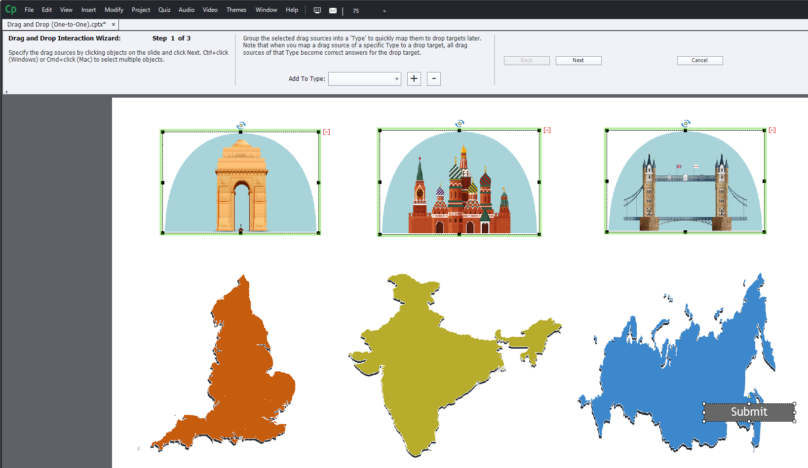 Introduction to Adobe Captivate drag and drop interactions