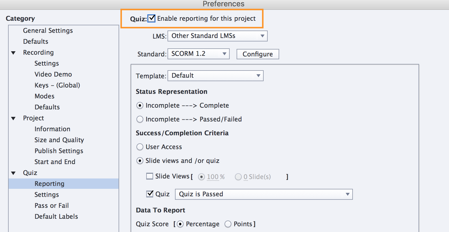 Use Adobe Captivate with an LMS