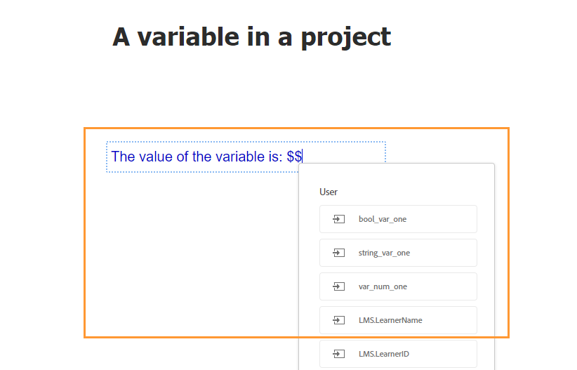 Variables And Conditional Actions