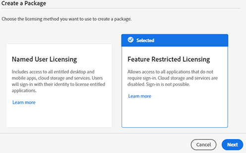 Create InDesign Server packages using Admin Console