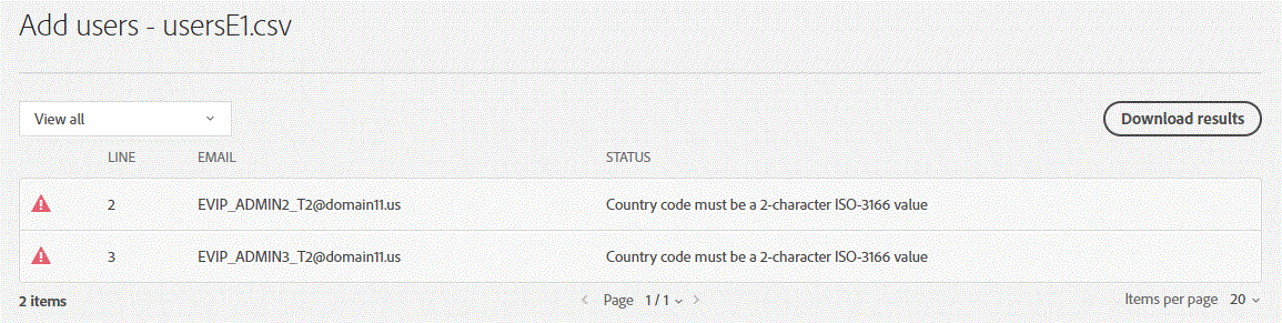 一括 CSV アップロード時に発生する問題に関するトラブルシューティング