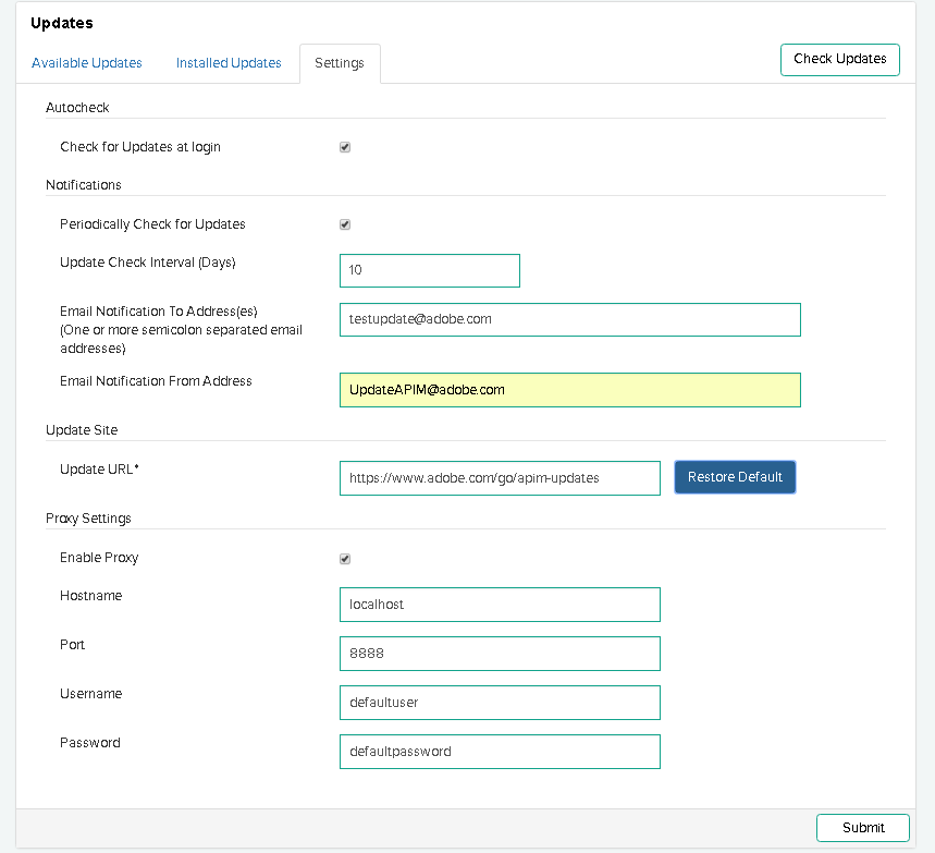 Adobe ColdFusion API Manager Administrator