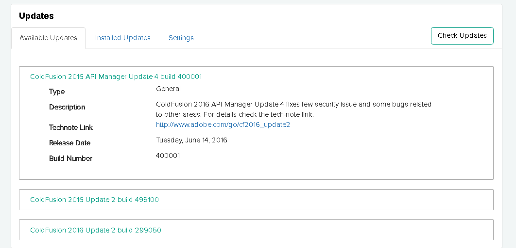 Adobe ColdFusion API Manager Administrator