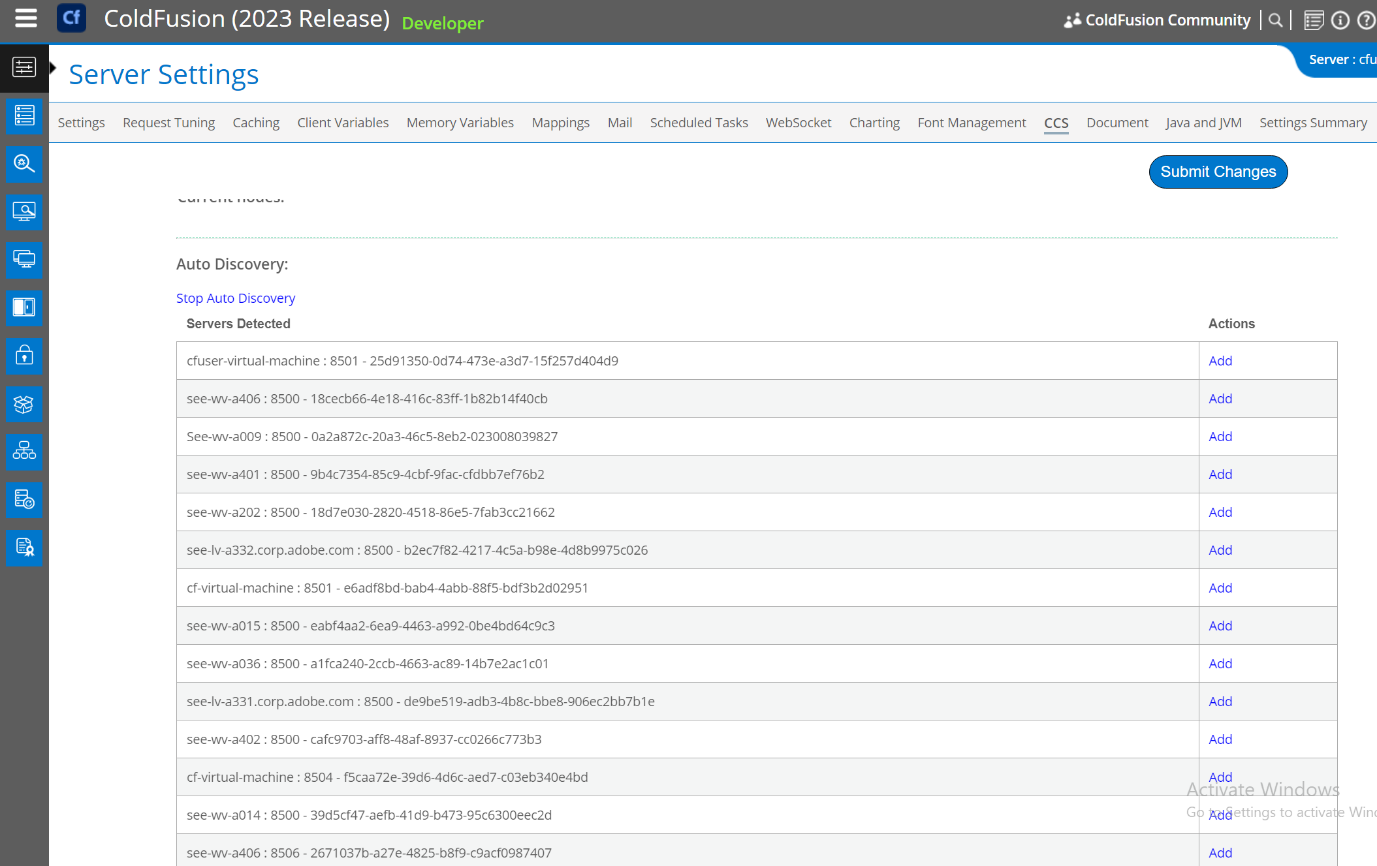 Central Config Server in ColdFusion