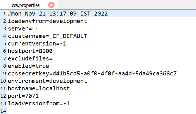 Central Config Server in ColdFusion