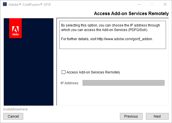 Install the server configuration