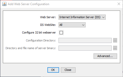 Install the server configuration