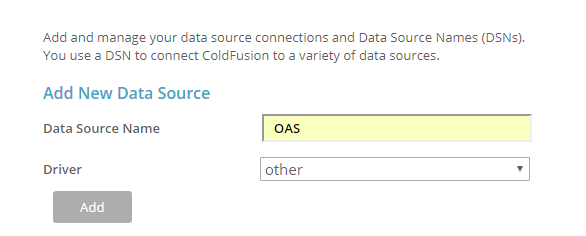 Connection String for ColdFusion (using Oracle advanced Security)