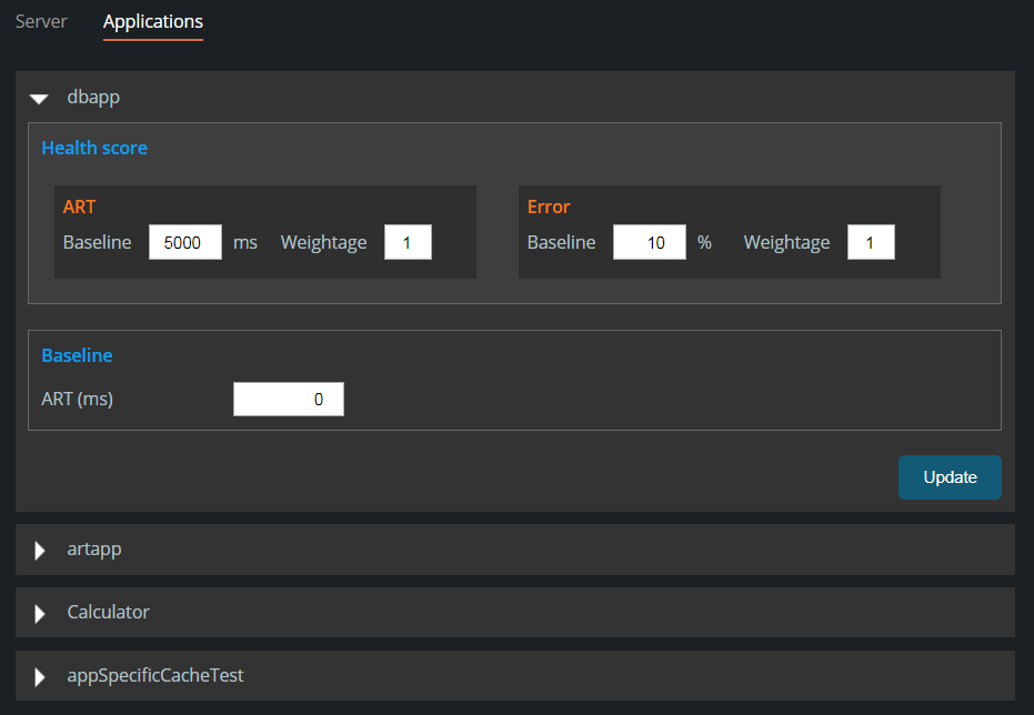 Configure ColdFusion Performance Monitoring Toolset settings