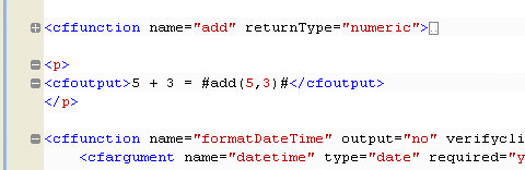 Edit code in ColdFusion Builder