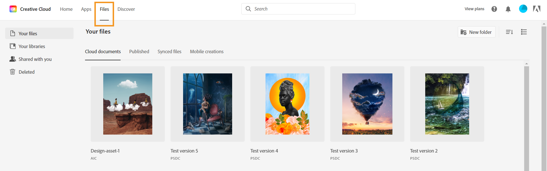 Get to know the Creative Cloud website