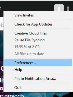 Use the Creative Cloud desktop app to manage your apps and services