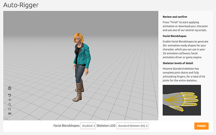 Upload And Rig 3d Characters With Mixamo Online Services