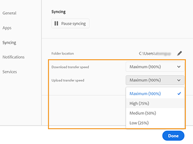 adobe creative cloud sync folder location