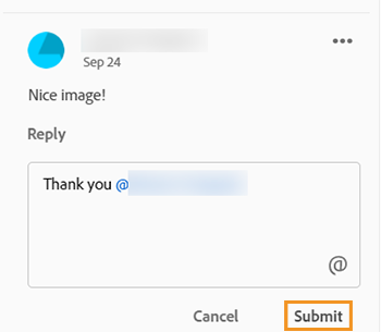 Share your work for commenting