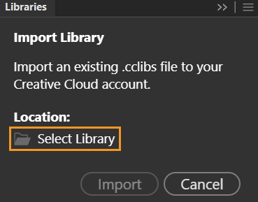 How to export and import your Creative Cloud Libraries