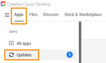 Update apps to the latest release of Adobe Creative Cloud