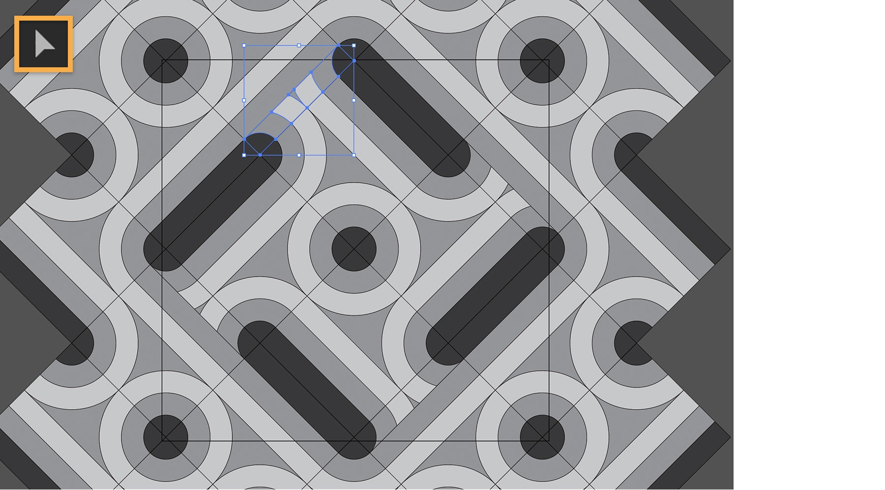 Create a complex, repeating design from tile patterns