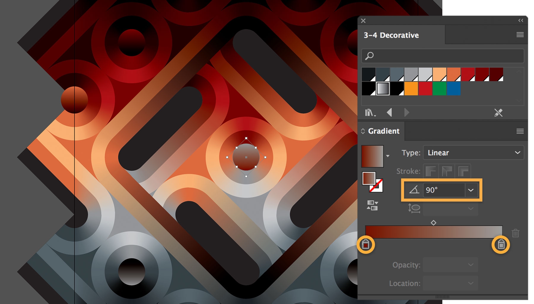 Create a complex, repeating design from tile patterns