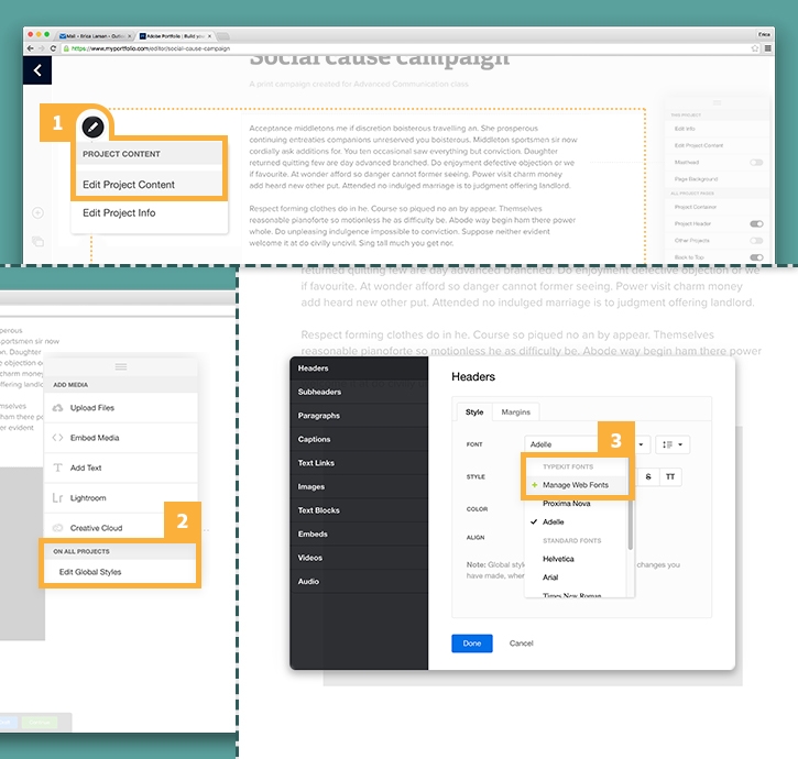 How to create an online portfolio