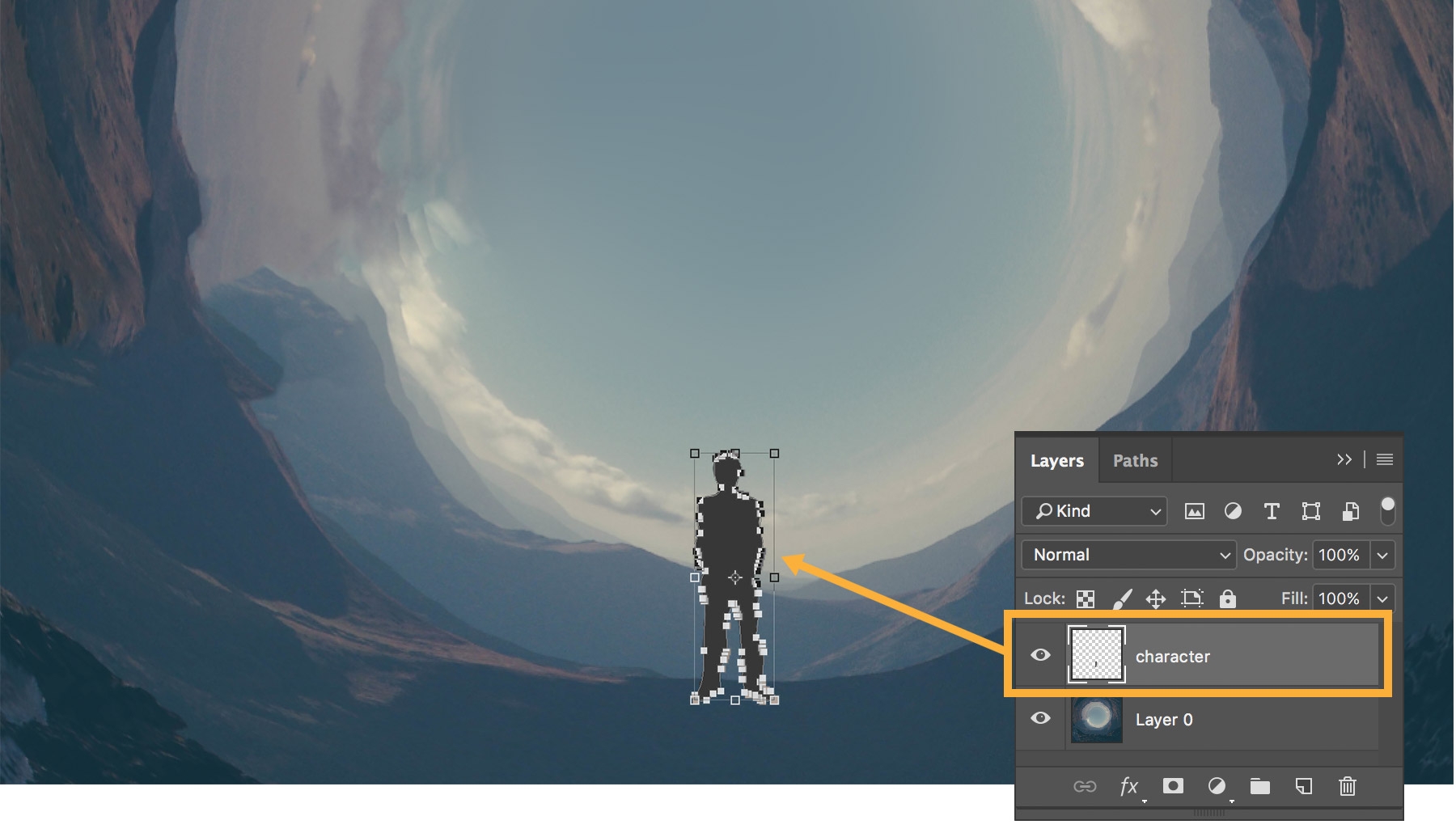Use the Polar Coordinates filter to create circular images