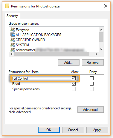 Fix error code 160 while installing Creative Cloud apps on Windows