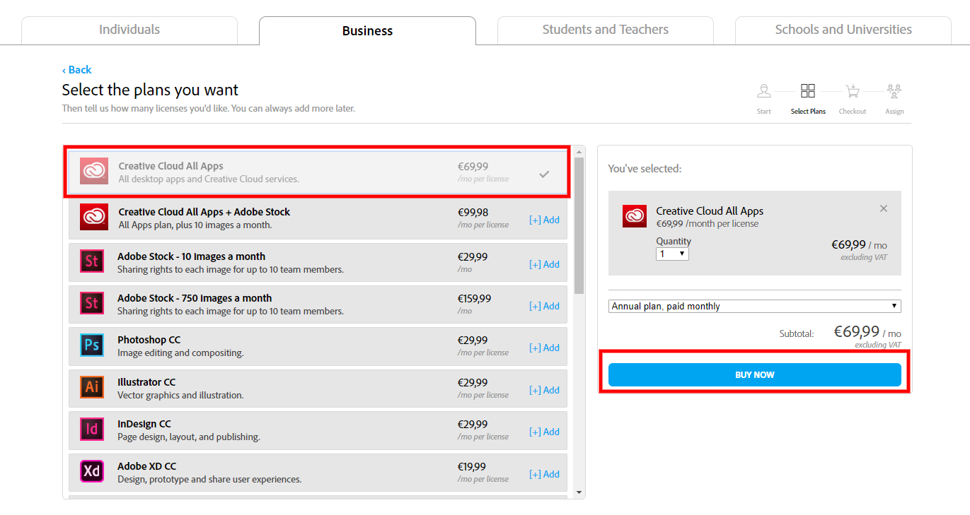 Payment methods available for teams