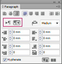 Arabic and Hebrew features in InDesign