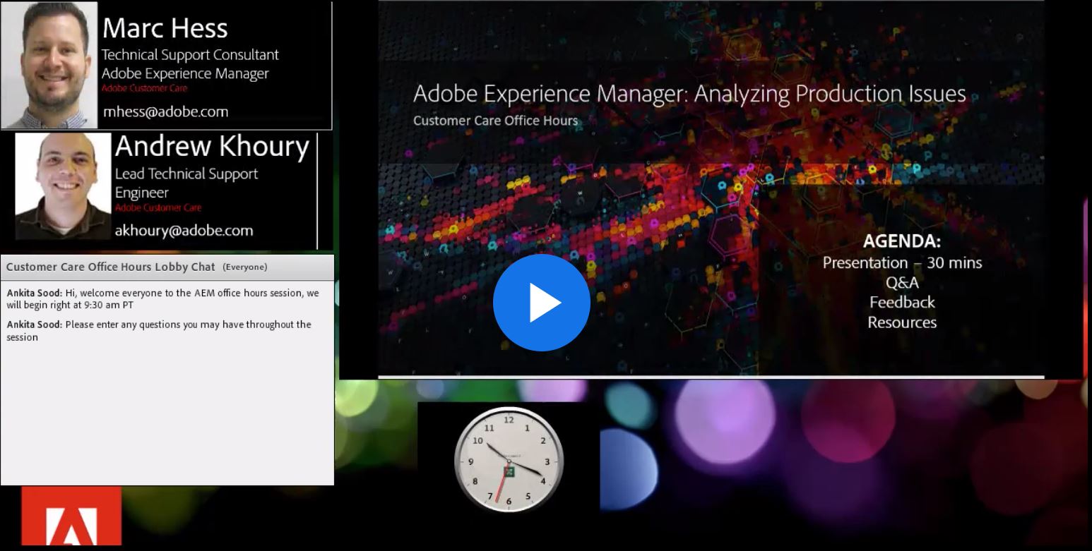 Adobe Experience Manager: Analyzing Production Issues