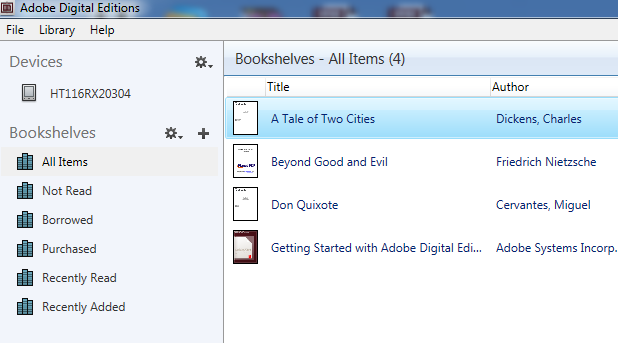 Adobe Digital Editions: lettore di eBook in tutti i formati