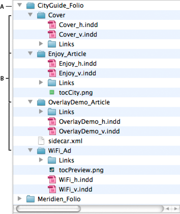 Structuring folders for imported articles in DPS