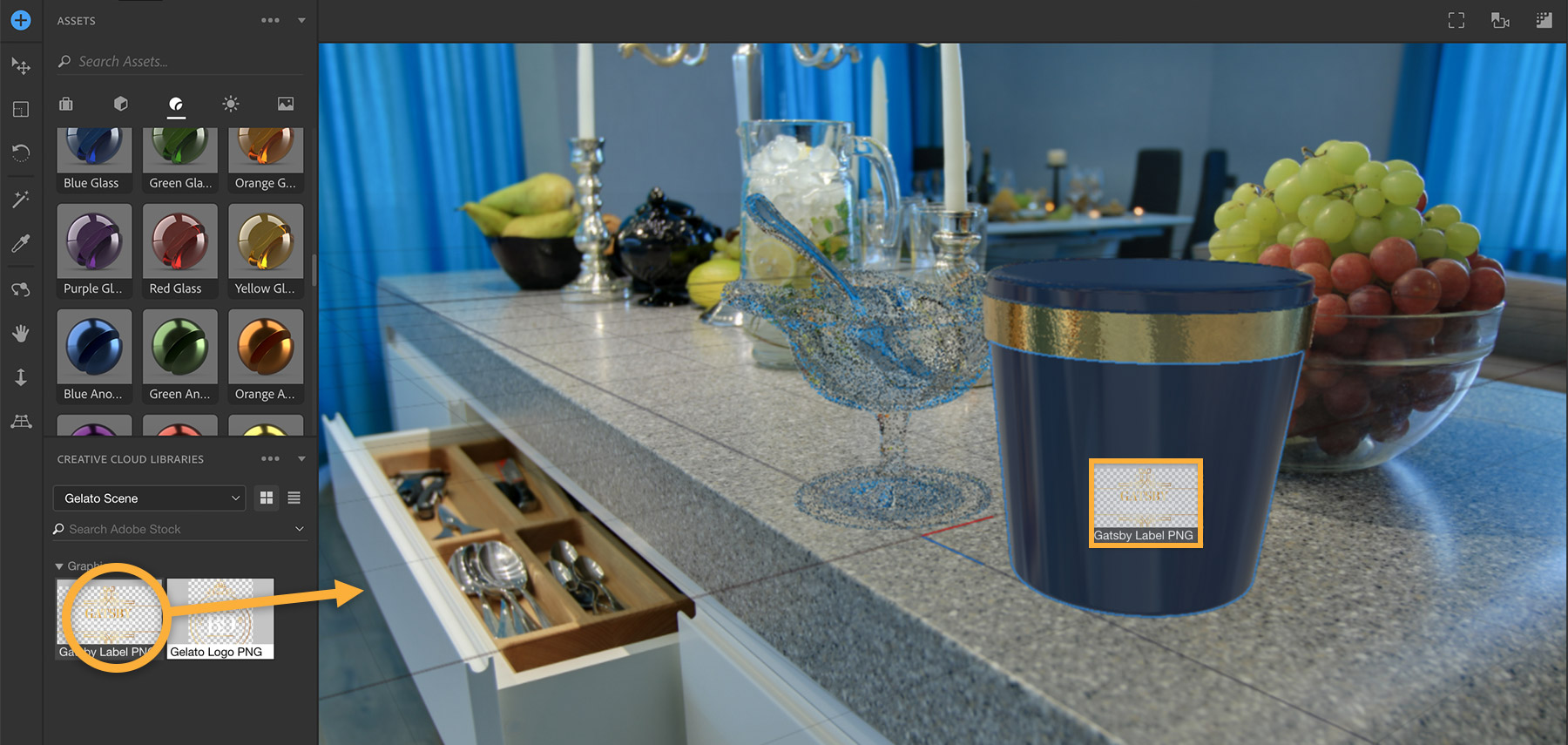 Adobe Learn - Learn Dimension Apply 2D art to a 3D model