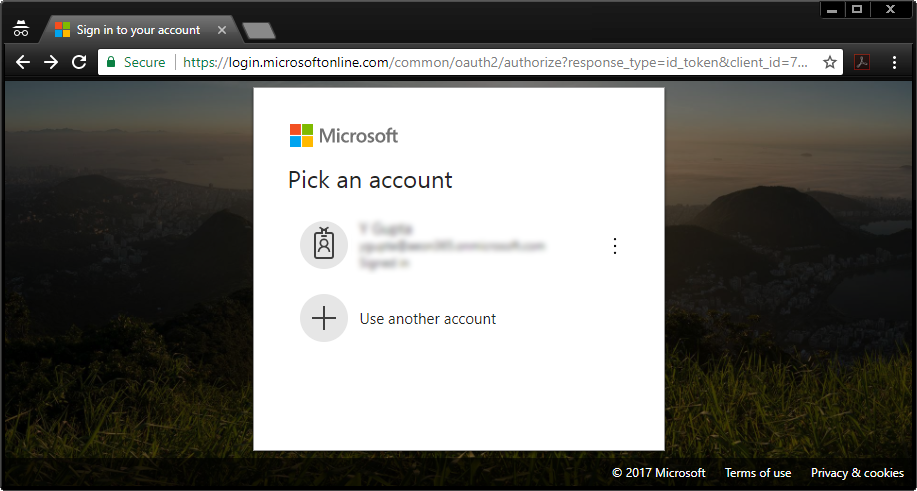 Login Microsoft