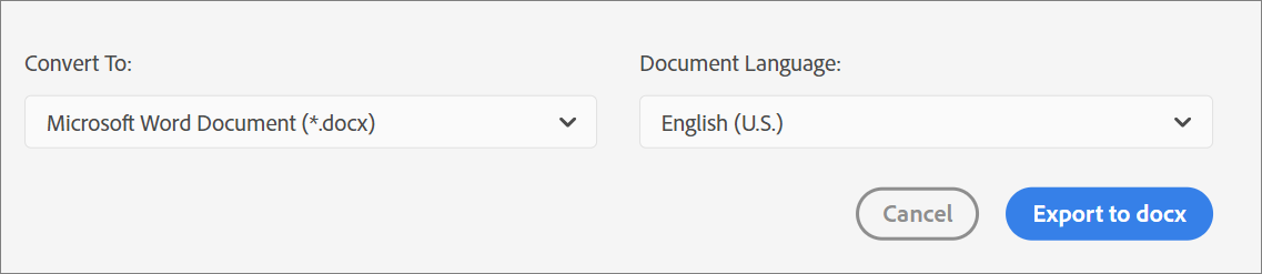Using Adobe Acrobat Export PDF